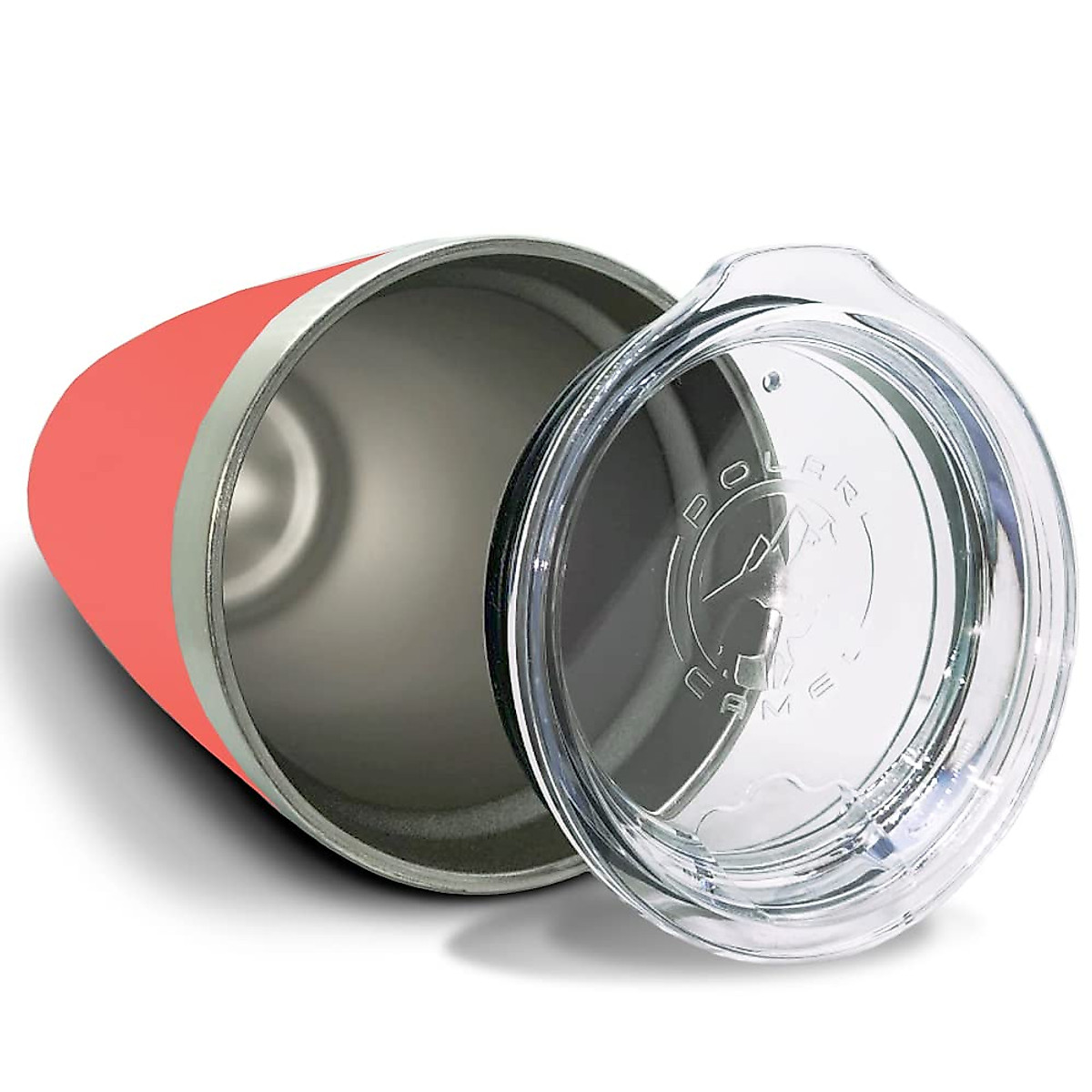 LaserGram 20oz Vacuum Insulated Tumbler Mug, Trombone, Personalized Engraving Included (Coral)