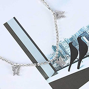 Jeweky Halloween Crystal Butterfly Waist Chain Belly Silver Belt Body Chains Summer Beach Body Accessories Jewelry for Women