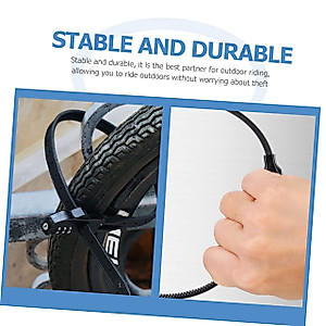 Outanaya 5pcs Cable Tie Combination Lock Bike Lock Bike Cable Lock Motorized Bicycle Electric Bicycles Heavy Duty Cable Lock Cycling Bike Tie Lock Household Motorcycle Lock Bike Supply