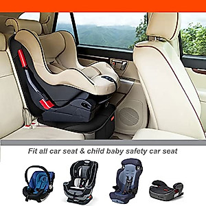 Luckybay Car Seat Protector, 2 Pack Kids Seats Protector XL Size with Thickest Padding and Non-Slip Backing, 2 Mesh Pockets, Durable, Waterproof 600D Fabric, PVC Leather for Baby, Kids, Pet (2 Pack)