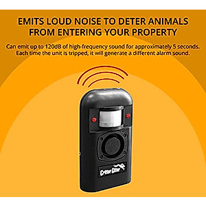 Amtek Critter Gitter - Animal Repeller with Alarm and Flashing Device