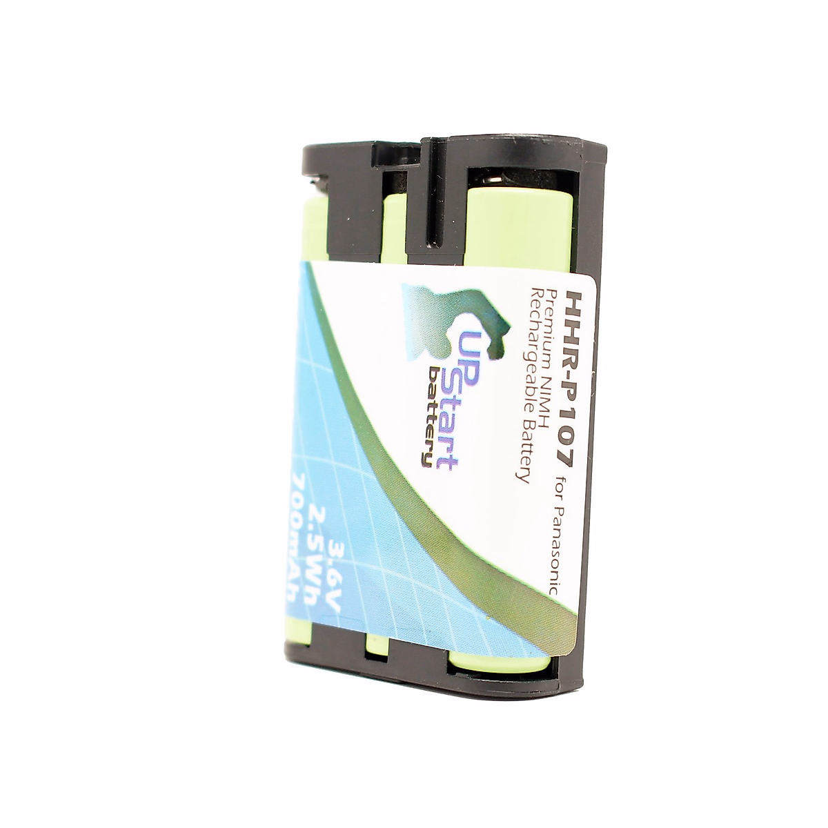 3 Pack - Replacement for Panasonic KX-TGA600S Battery - Compatible with Panasonic HHR-P107 Cordless Phone Battery - Compatible with KX-TGA600B PQSUHGLA1ZA KX-TG6051M KX-TGA510M KX-TG6021M