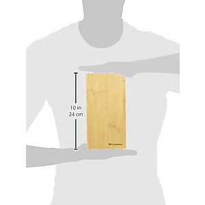 Zassenhaus Rectangular Knife Block Bamboo, Bamboo, 12 x 12 x 23 cm brown