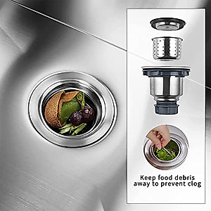 ALWEN 32X19 inch Ledge Workstation Undermount kitchen Sink 304 Stainless Steel Single Bowl Kitchen Sink