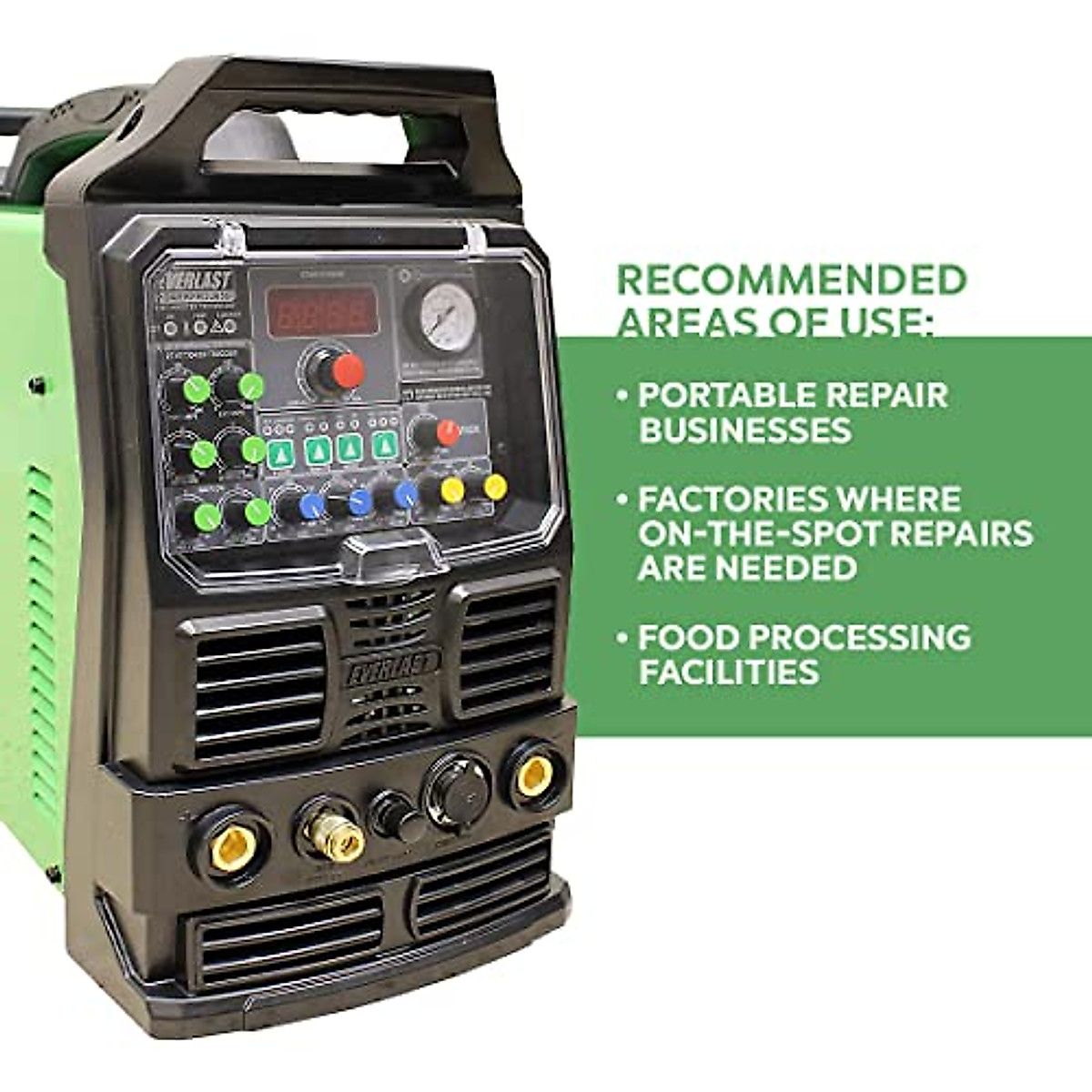 2021 PowerPro 256D DIGITAL 250 Amp AC/DC TIG Stick Advanced PULSE 60 Amp Plasma Multi-function Combo Welder