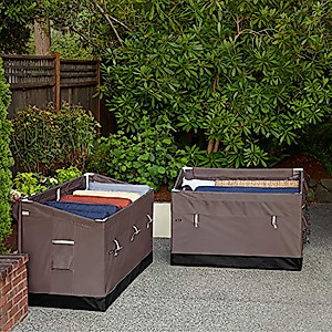 Classic Accessories Ravenna Water-Resistant 133 Gallon Deck Box, outdoor storage box