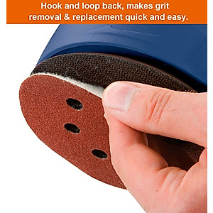 5-Inch Hook and Loop Sanding Discs for Random Orbital Sander, Assorted Sandpaper 40-1000 Grits, 110 PCS