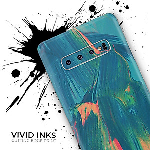 DesignSkinz Liquid Abstract Paint Remix V89 Protective Vinyl Decal Wrap Skin Cover Compatible with The Samsung Galaxy S20 (Screen Trim & Back Glass Skin)