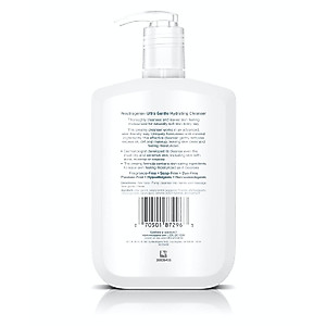 Neutrogena Ultra Gentle Hydrating Daily Facial Cleanser for Sensitive Skin, Oil-Free, Soap-Free, Hypoallergenic & Non-Comedogenic Creamy Face Wash,12 fl. oz (Pack of 3)