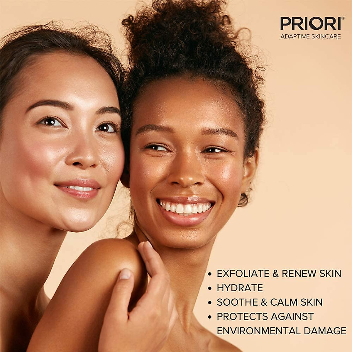 Priori Skincare 2xfoliant Peel + Scrub for Face and Body Lactic Acid Retinol Vitamin C, E At-Home Microdermabrasion Anti-Irritant Dermatologist Tested 6.8 fl oz