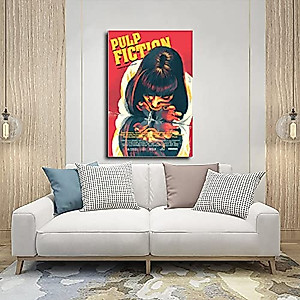 WSDJ Pulp Fiction Movie Art Poster 2 Canvas Poster Wall Art Decor Print Picture Paintings for Living Room Bedroom Decoration Poster Unframe:12x18inch(30x45cm)