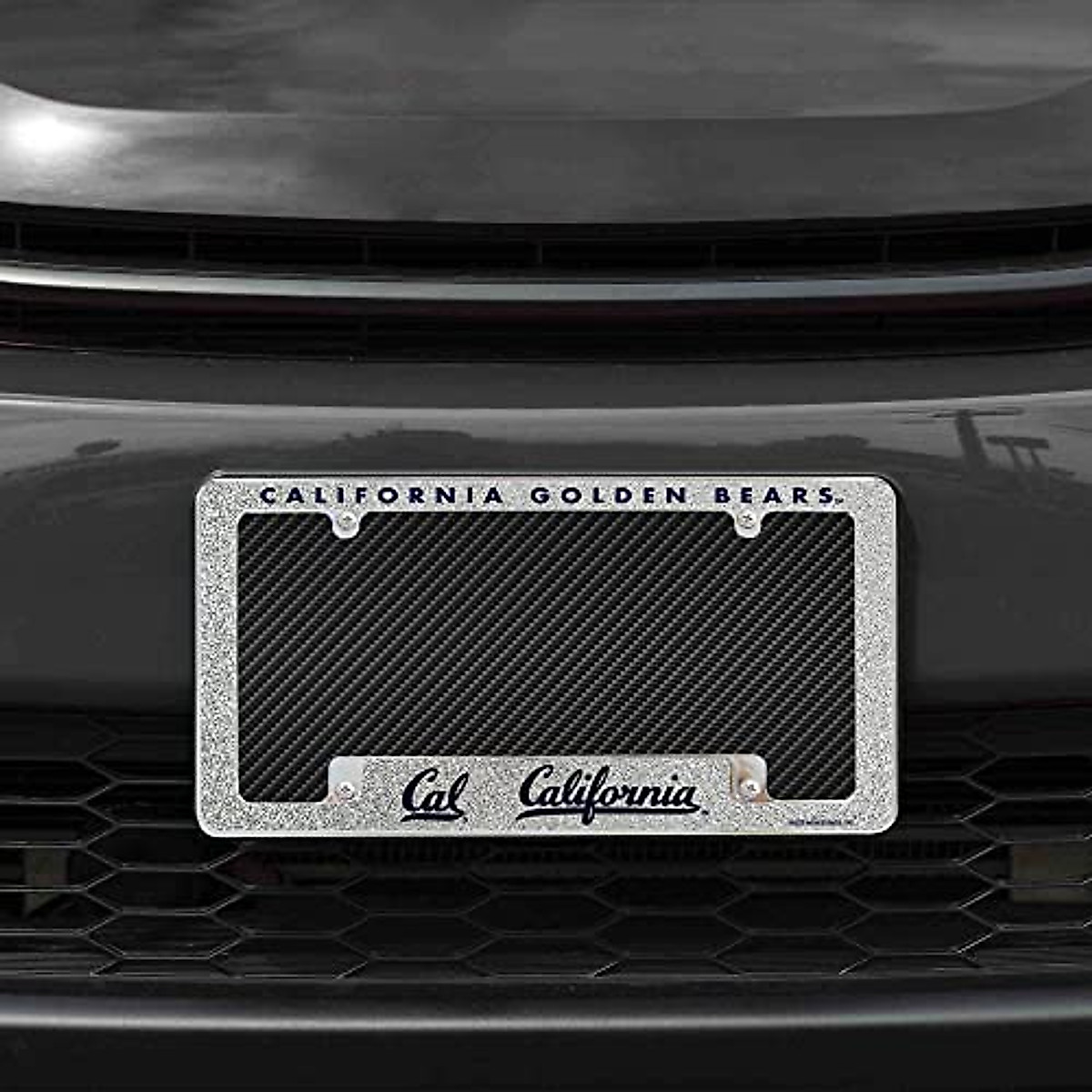 Rico Industries NCAA Cal Berkeley Golden Bears Chrome All Over Automotive Bling License Plate Frame 12' x 6' Chrome All Over Automotive Bling License Plate Frame Design for Car/Truck/SUV