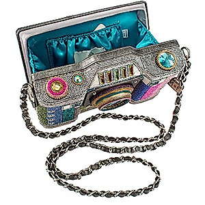 Mary Frances Life in Color Beaded Crossbody Camera Handbag, Multi
