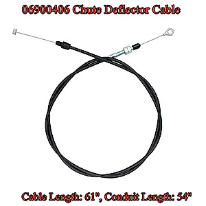 Wanotine 06900406 Chute Deflector Cable Fits for Ariens Deluxe and Pro Snowblowers 06900018 290-062