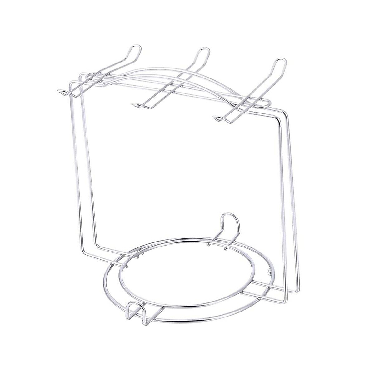 Lurrose Coffee Cups Holder Stand Cup Plate Organizer Metal Mug Tree Cups Coffee Mug Tree Holder Coffee Cup Display Hanger Rack Organizer