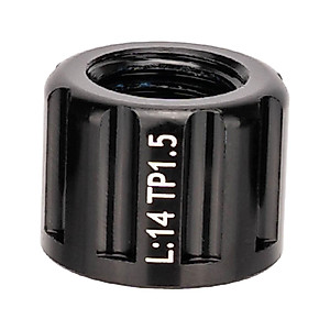 Colaxi Aluminum Alloy MTB Bike Thru Axle Nuts Bolt Skewer Road Mountain Bicycle Hub Quick Release Shaft Lever Replacement Adapter Screw Nuts, M15 1.5