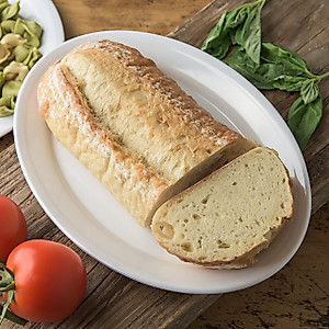 Carlisle FoodService Products 4356002 Dallas Ware Melamine Oval Platter Tray, 12" x 8.50", White (Pack of 24)