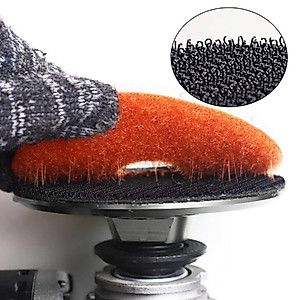 4 Inch Polishing Backing Pad Heavy-Duty Aluminium Backer for Diamond Polishing Pad Holder Hook and Loop Connector 5/8"-11 Thread…