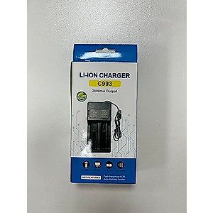 REACELL 18650 Lithium Battery Charger, Univerisal Lithium Charger for 3.7V 18350 26650 22650 21700 16340 14500 36650 Lithium Battery