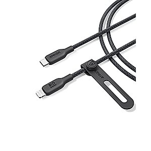 Anker USB-C to Lightning Cable, 541 Bio-Braided Cable (Phantom Black, 6ft), MFi Certified, Fast Charging Cable for iPhone 14 Plus 14 14 Pro Max 13 13 Pro 12 11 X XS XR (Charger Not Included)