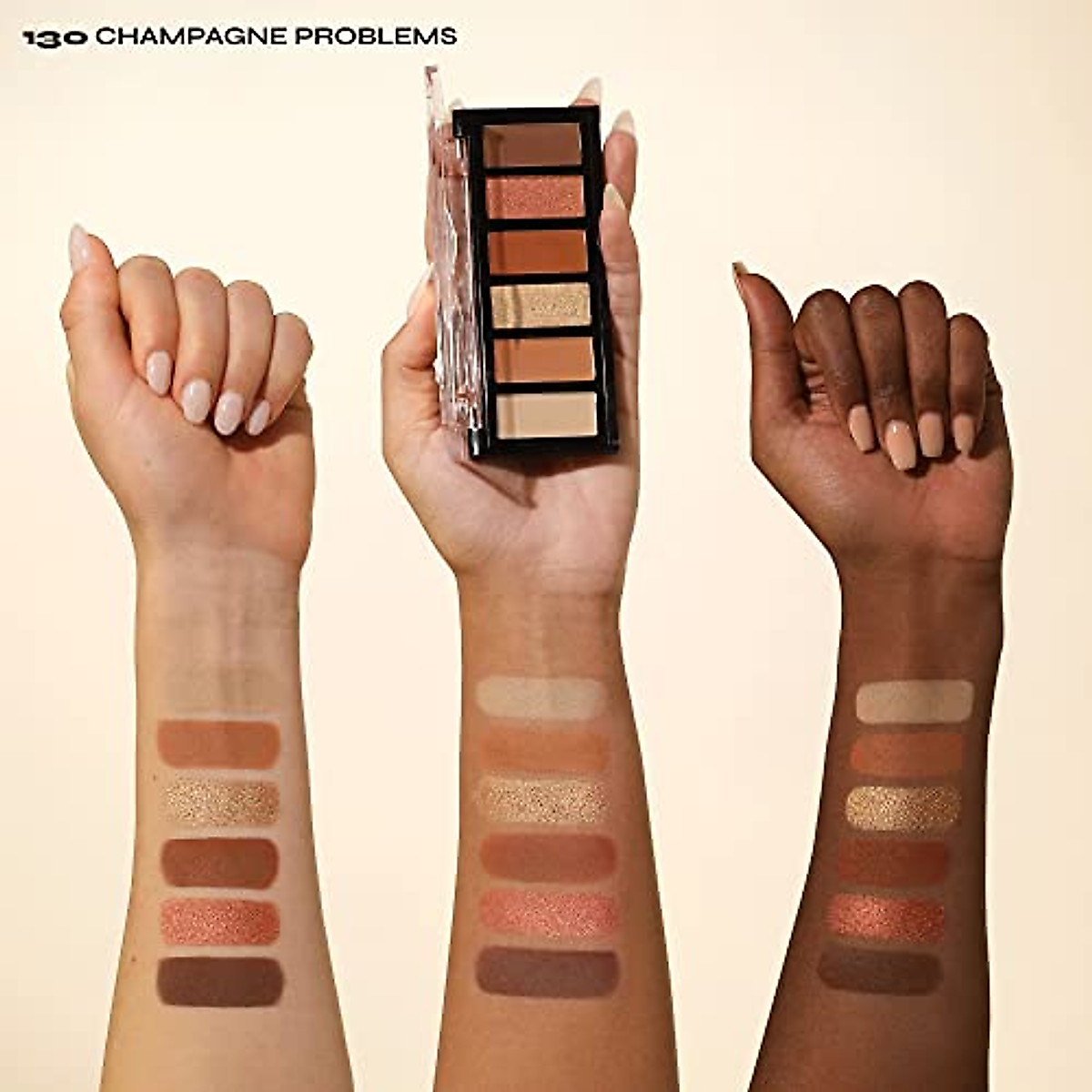 Milani Gilded Mini Eyeshadow Palette with 6 Matte & Shimmer Hues - Champagne Problems