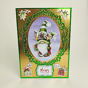Katy Sue Christmas Gnomes Paper Craft Pad for Card Making, Scrapbooking & Crafts. Over 150 Holiday Gnome-Themed Card Making Elements, Not Pre-Cut or Die-Cut.