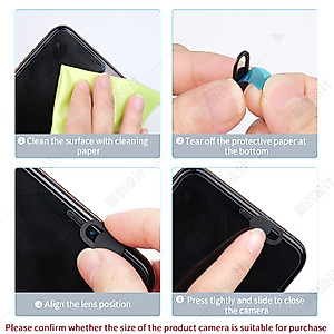 InnoUS Webcam Cover Slide, 6-Pack Ultra-Thin Camera Blocker, Computer Camera Cover Slide, Laptop Camera Cover Slide, Camera Blocker, Computer Camera Cover Slide| Privacy Blocker, Privacy Cover, Blcak