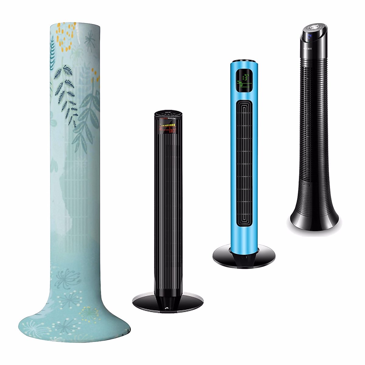 AMIJOUX Tower Fan Dust Cover, Vertical Fan Dustproof Protection Cover, Dustproof Standing Pedestal Fans Covers Protective Oscillating Guard Protector for Floor Fan