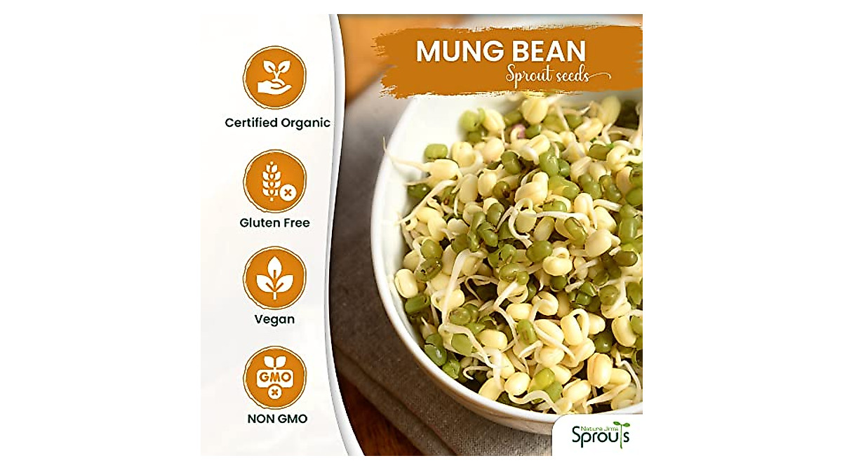 Nature Jims Mung Bean Sprout Seeds - Nutrient-Rich & Non-GMO