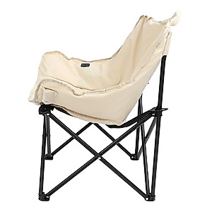 USB Heated Camping Chair Portable Foldable Travel Chair with 3 Levels Heating, Warmth and Comfort, Stainless Steel Frame, Slip Resistant Chair Feet, for Picnic, Fishing, Beach