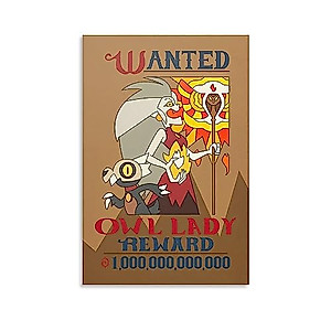 Anime Posters The Owl House Poster Game Cartoon Cool Poster Children's Bedroom Decor Canvas Wall Art Prints for Wall Decor Room Decor Bedroom Decor Gifts 16x24inch(40x60cm) Unframe-style