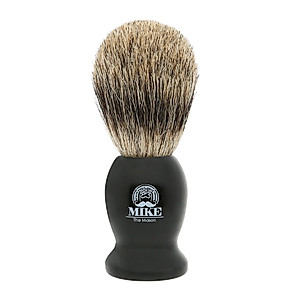 Complete Wet Shave Kit | Mike the Mason | Gift Set Includes: Hawk Safety Razor, Pure 100% Badger Hair Brush, Organic Honey Oatmeal Shave Bar, Nick Brick, 5 Premium Mens Blades, and a Razor Stand