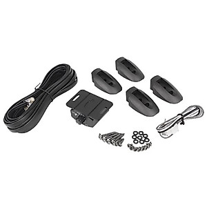 Rockville RW10CA 10" 800 Watt Slim Low Profile Active Powered Car Subwoofer Sub, Black