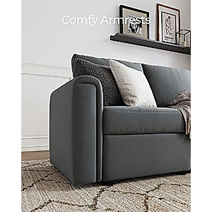 LINSY HOME Sleeper Sofa Bed futon Sofa, Red