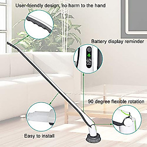 Toxz Multifunctional Stubborn Handheld Cleaning Brush Portable Four-Piece for Family Car White,Waterproof,Adjustable Head(Ship from US!)