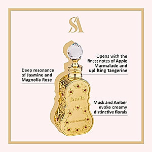 Swiss Arabian Jamila - Luxury Products From Dubai - Long Lasting And Addictive Personal Perfume Oil Fragrance - A Seductive, Signature Aroma - The Luxurious Scent Of Arabia - 0.5 Oz