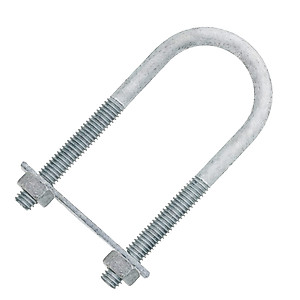 #23LHG Chicago Hardware Hot Dip Galvanized Round Bend U-Bolt with Plate