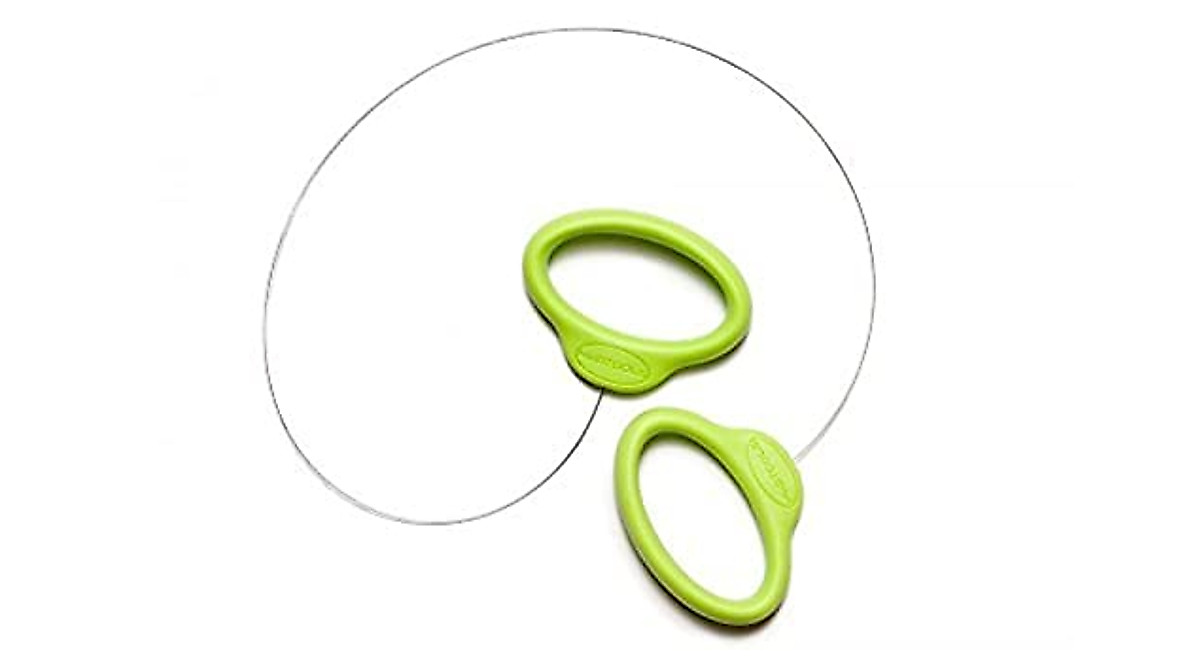 Mudwire Green Handle Cutoff Tool for Pottery Artists