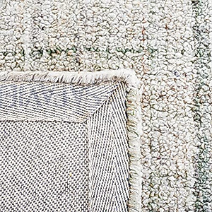 SAFAVIEH Abstract Collection 8' x 10' Green / Sage ABT143Y Handmade Area Rug