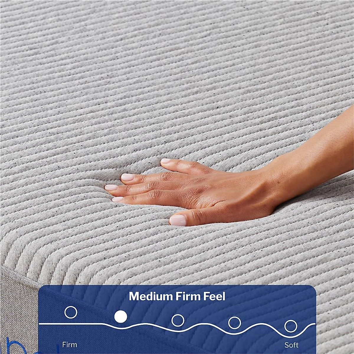 Casper Sleep Original, California King Mattress with Zoned SupportTM - Medium Firm Memory Foam Bed in a Box - 100-Night Trial - CertiPUR-US Mattress, Light Grey