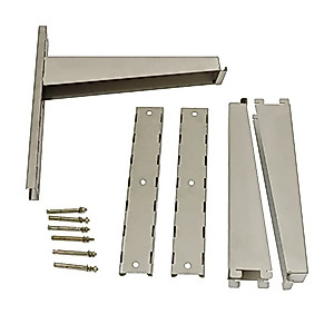 DULNICE Stainless Steel Wall Shelf Commercial Wall Mount Floating Shelving (39.4" x 12.6")