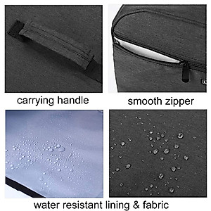 Dust Cover Compatible with Ninja Foodi Grill (AG301, AG302, AG400) and Accessories,Water Resistant Air Fryer Cover with 6 Storage Pockets,Black