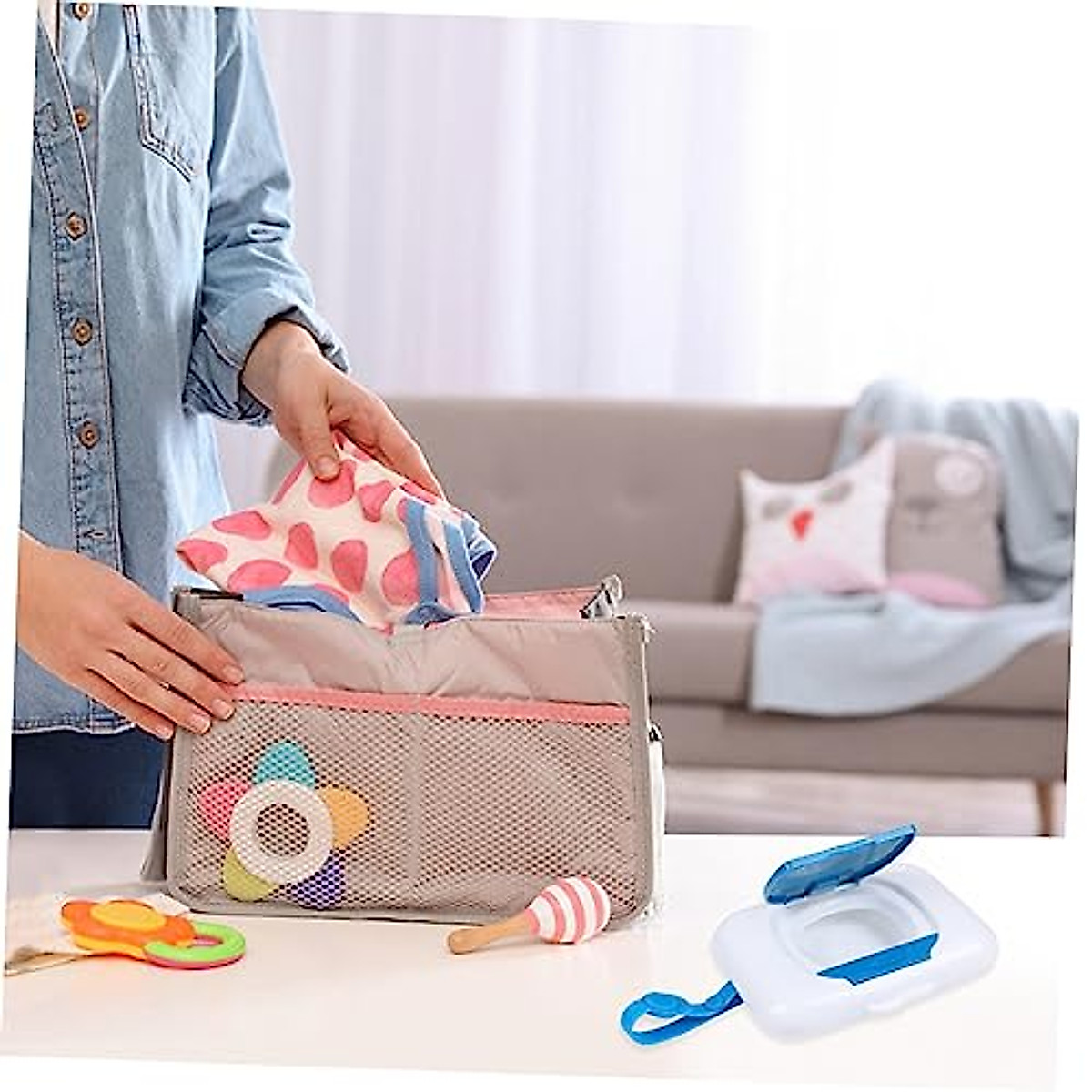 Alipis 2Pcs Wipe Box Baby Tissue Holder Filling Baby Diapers Wipe Warmer Wet Tissue Holder Wipes Dispenser Tissue Dispenser Outdoor Tissue Baby Accessories pp Baby Holder