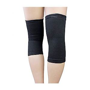 MAIBU Protective Volleyball Knee Pads Thick Sponge Anti-Collision Kneepads Protector Non-Slip Wrestling Dance Knee Pads Support Sleeve for Outdoor Sport(1 Pair,Black)