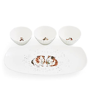 Wrendale Designs - 'Lettuce Be Friends' 3 Dishes and Tray Set