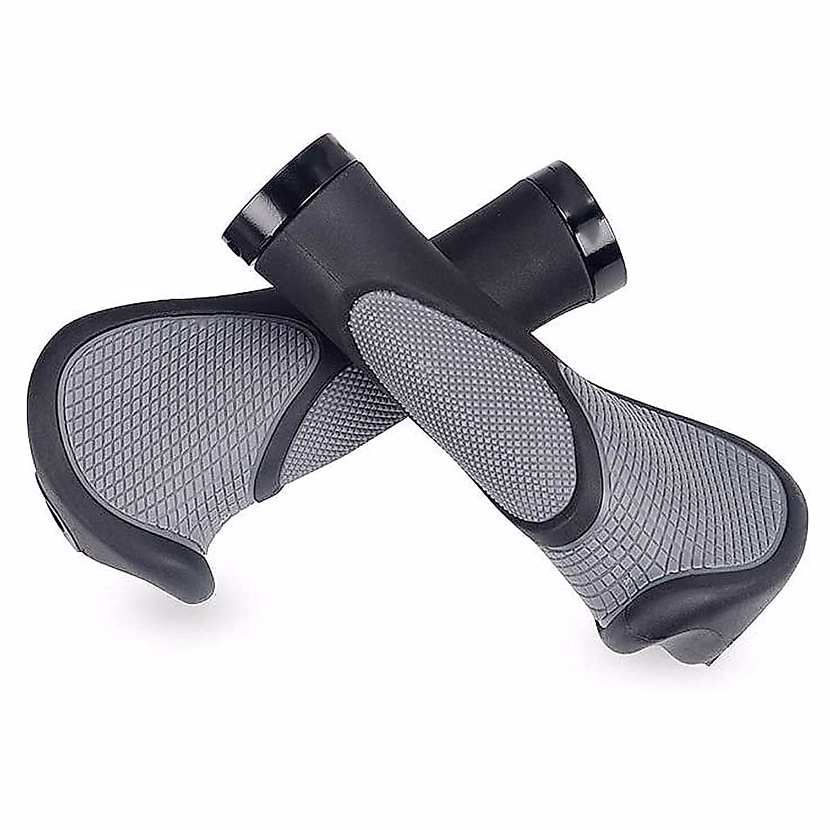 MUYDZ 1 Pair Bike Grips with Rubber Ergonomic Antislip Handlebar Grips for Bicycle Mountain Bike Road MTB(General Section)