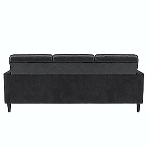 Mr. Kate Winston Reversible Sofa Sectional, Dark Gray Velvet