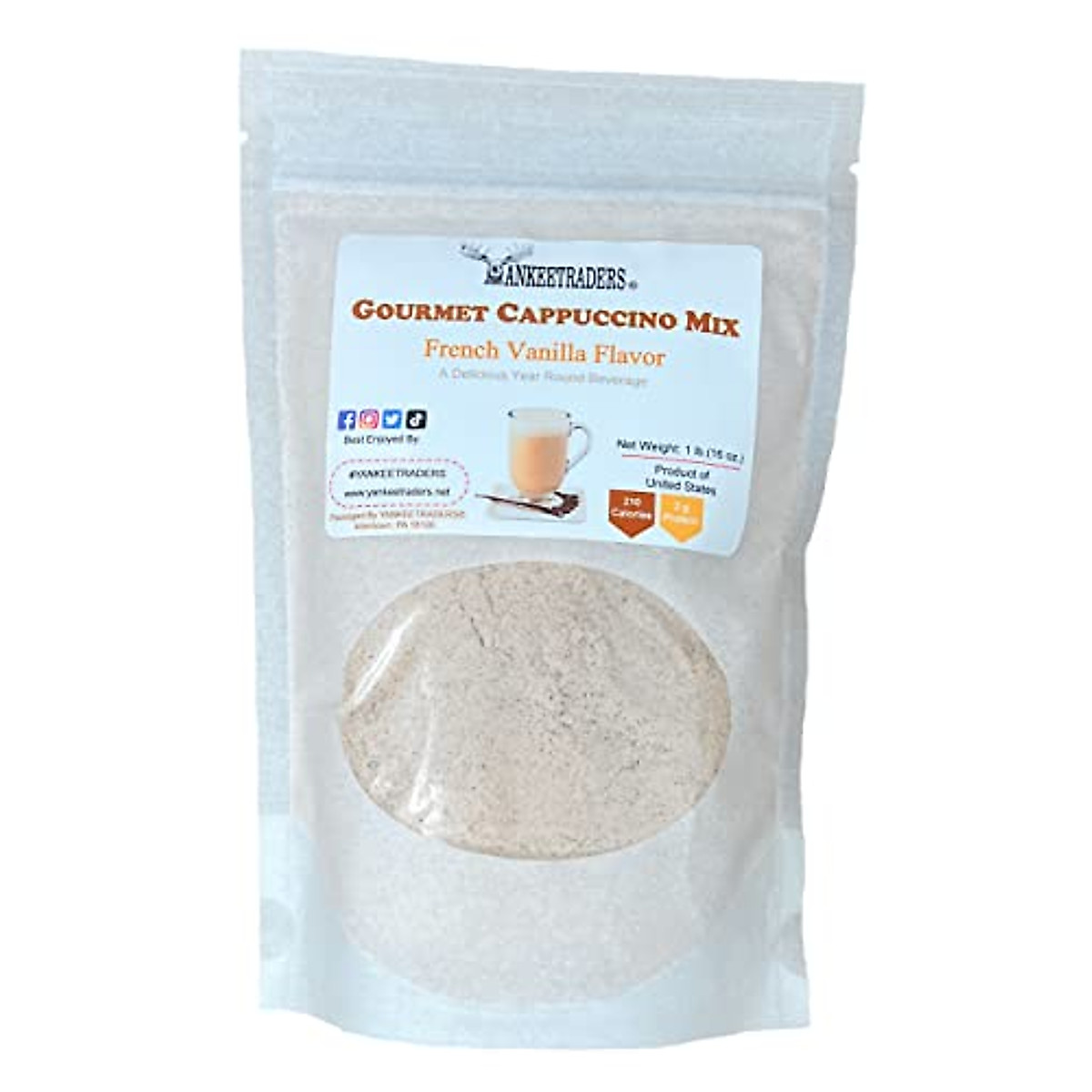 YANKEETRADERS, French Vanilla Cappuccino Mix, 1 Pound