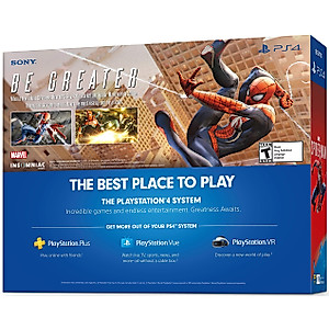 Newest Sony Playstation 4 Slim 1TB SSD Console - Marvel's Spider-Man PS4 Bundle with DualShock-4 Wireless Controller