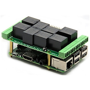 Eight RELAYS 8-Layer Stackable HAT for Raspberry Pi